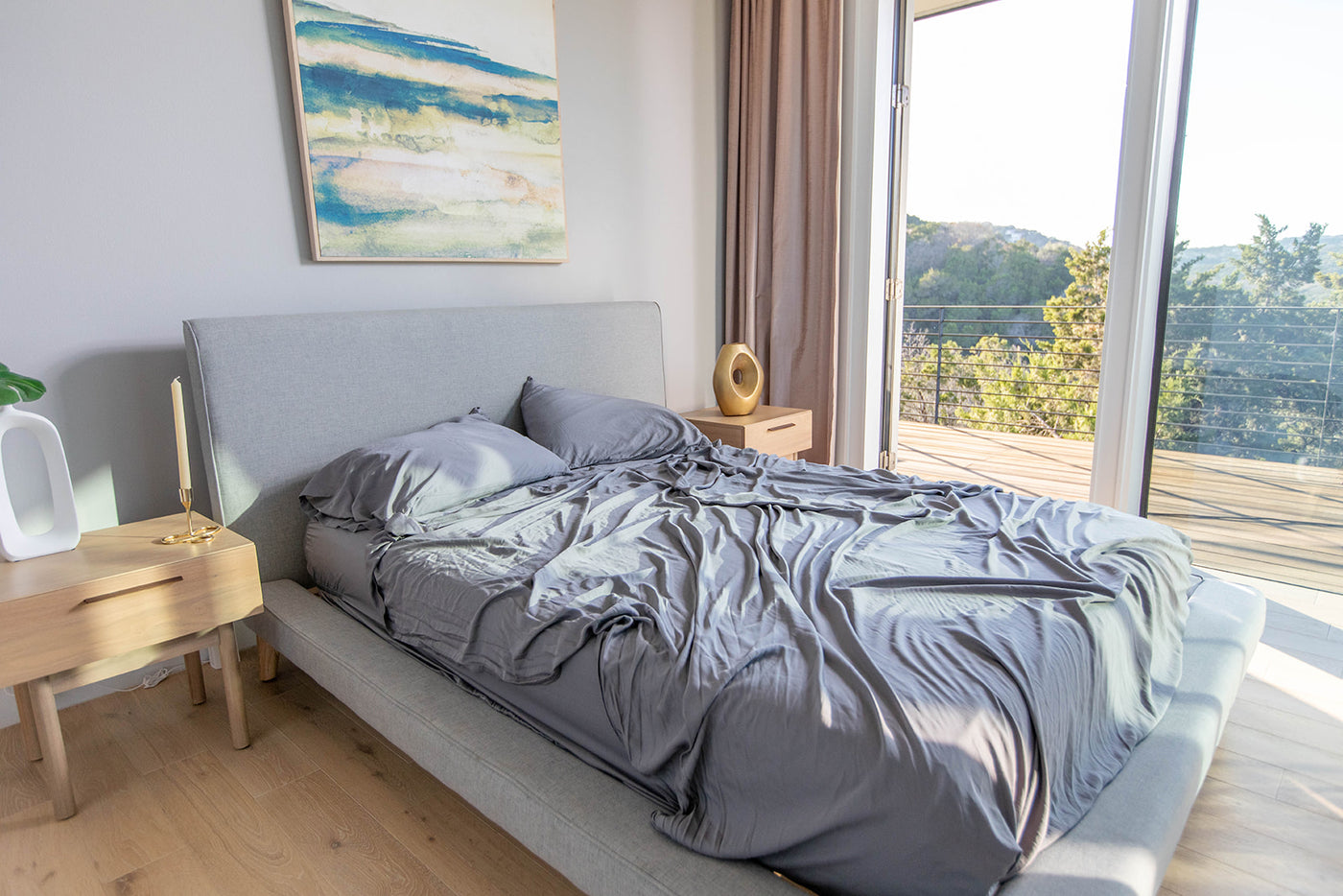 The World's First Combined Fitted and Top Sheet- Luxury Bamboo Viscose